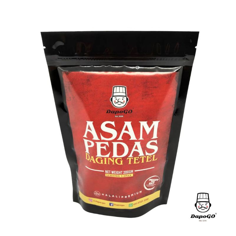 DAPOGO Asam Pedas Daging Tetel (300gm) | Ready to Eat (RTE) | Instant ...