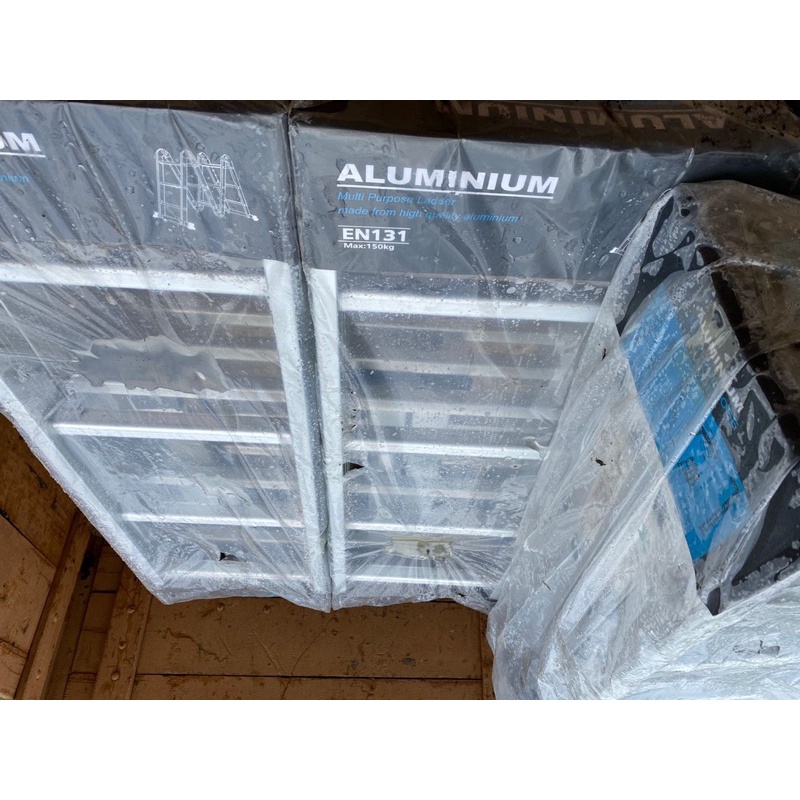 (16 Steps; 4.8m) Strongman: Aluminium multipurpose ladder EN131 ...