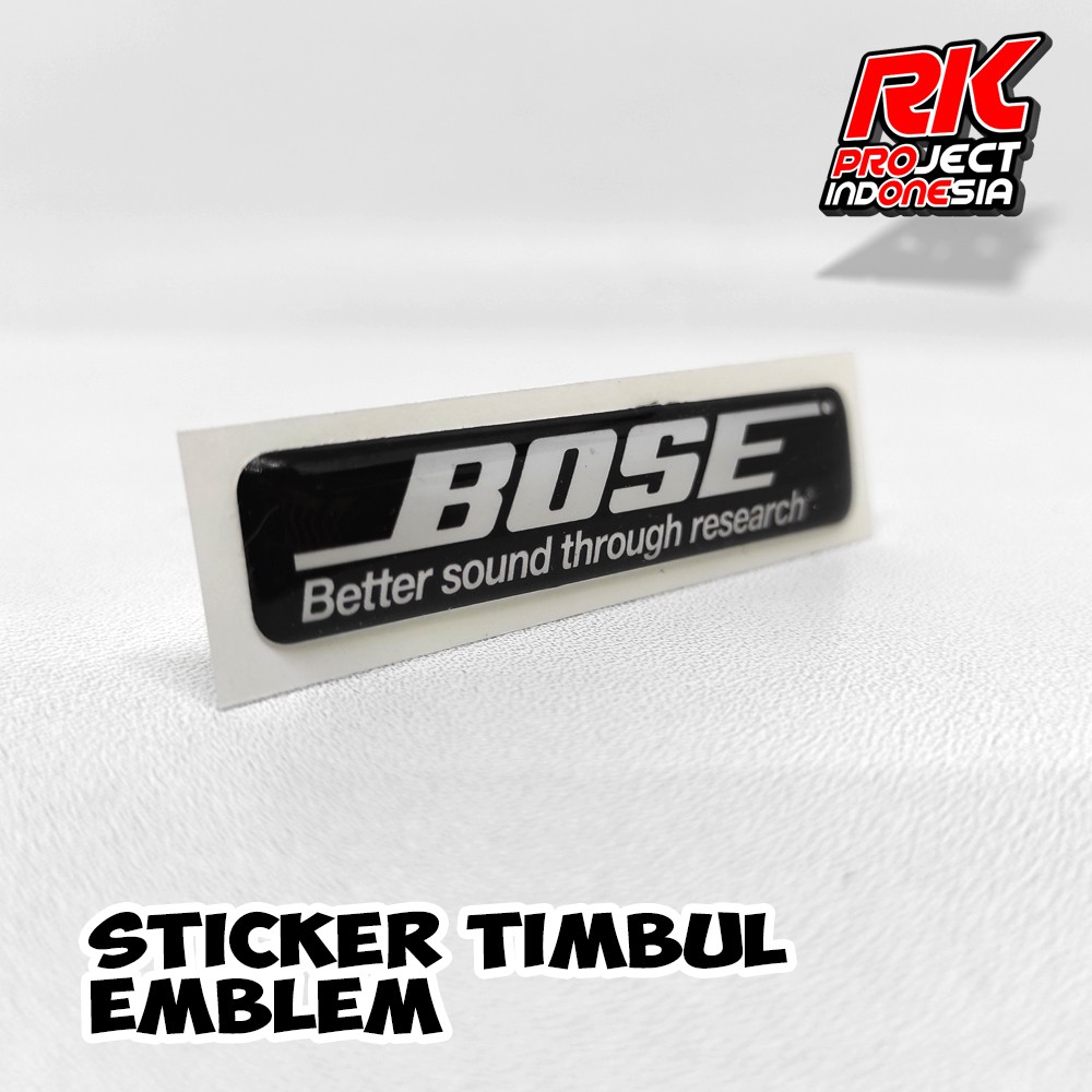 Bose Sticker Embossed Flexible Resin Emblem | Shopee Malaysia