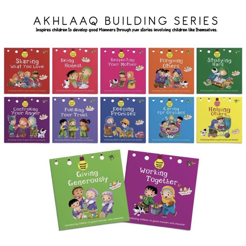 Akhlaaq Building Series (12 Titles Akhlaaq book for kids) | Shopee Malaysia