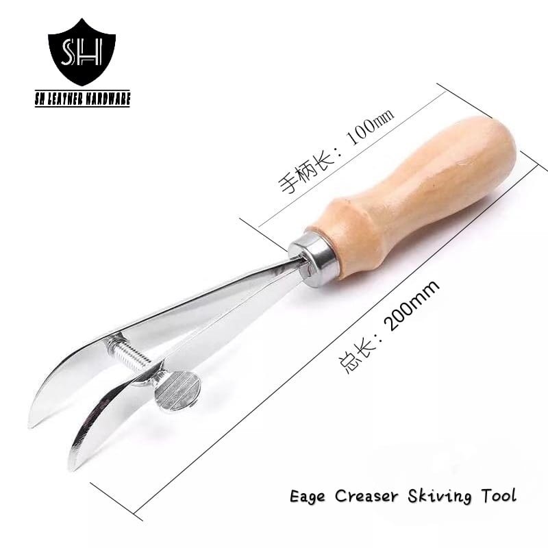 Adjustable Leather Craft Edge Creaser Skiving Tool Handmade DIY ...