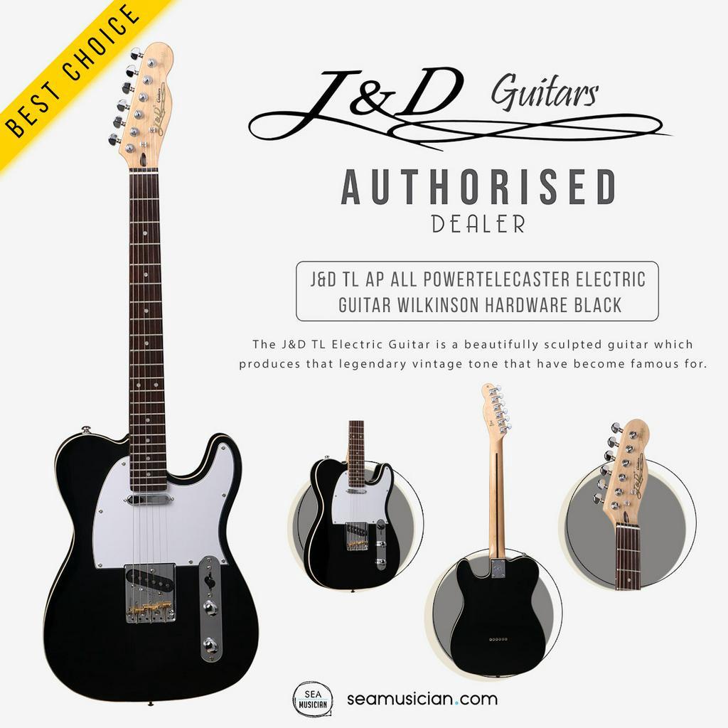 J&D TL AP TELECASTER ELECTRIC GUITAR (ALL POWER) WITH WILKINSON ...