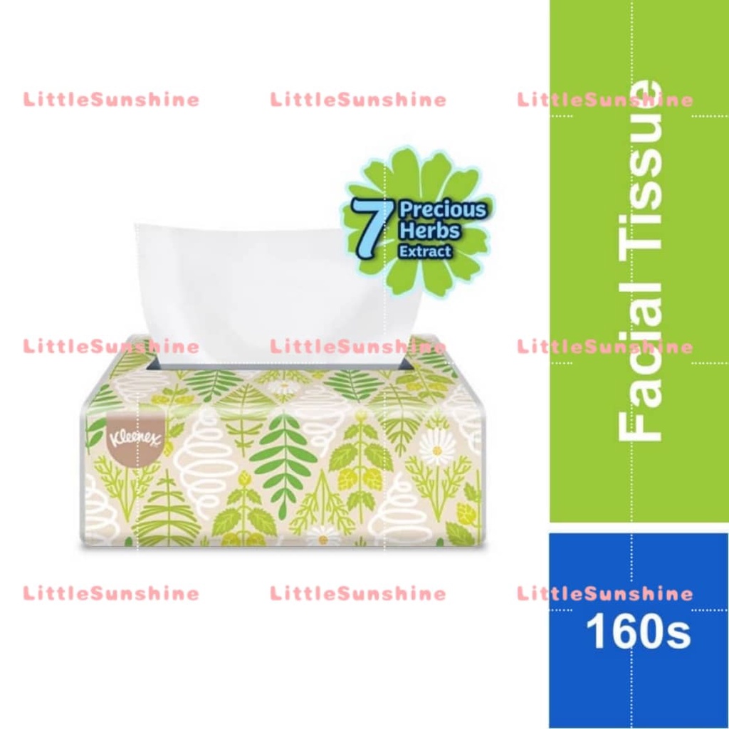 Kleenex Facial Tissue Soft Pack Natural Fresh 2PLY (160's) | Shopee ...