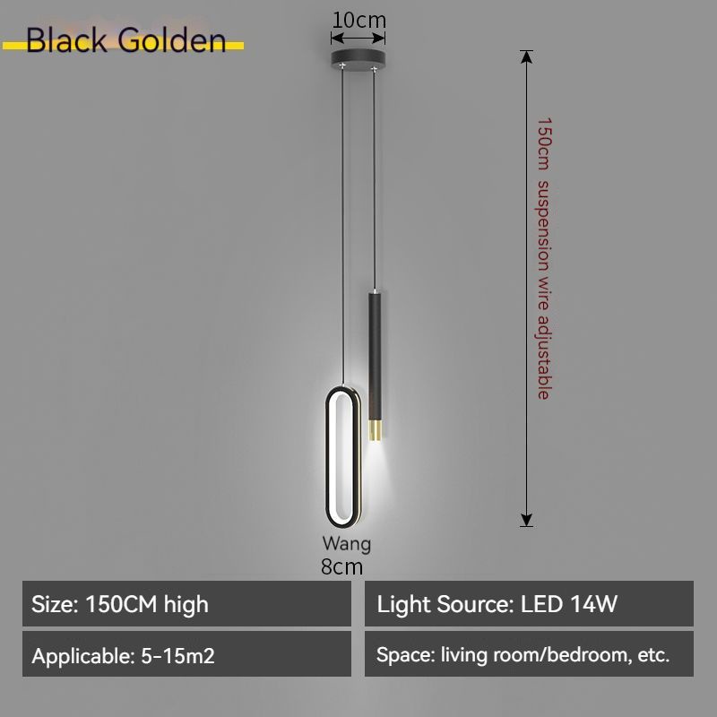 LED Bedside Lamp Pendant Light Chandelier Home Decor Ceiling Light ...