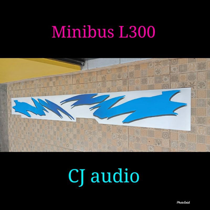 Mitsubishi L300 Minibus side body trim striping sticker | Shopee Malaysia