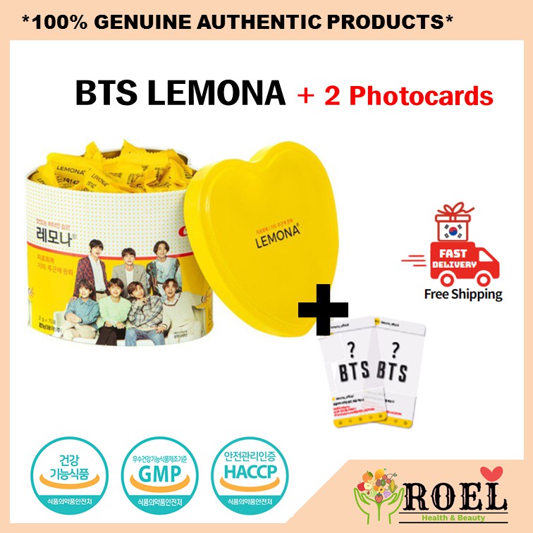 🇰🇷BTS Lemona Vitamin C Powder 2g x 60 with Photocards - BTS limited Edition | Shopee Malaysia