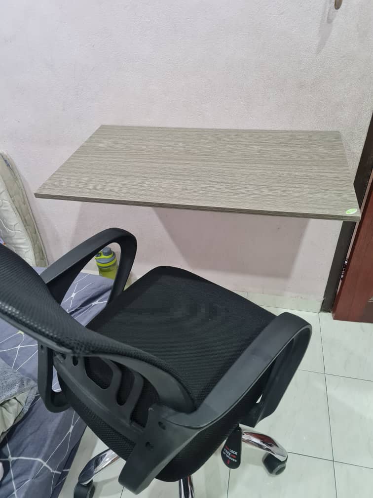 Waterproof Meja Dinding Boleh Lipat Wooden Table Japanese Table Wall ...