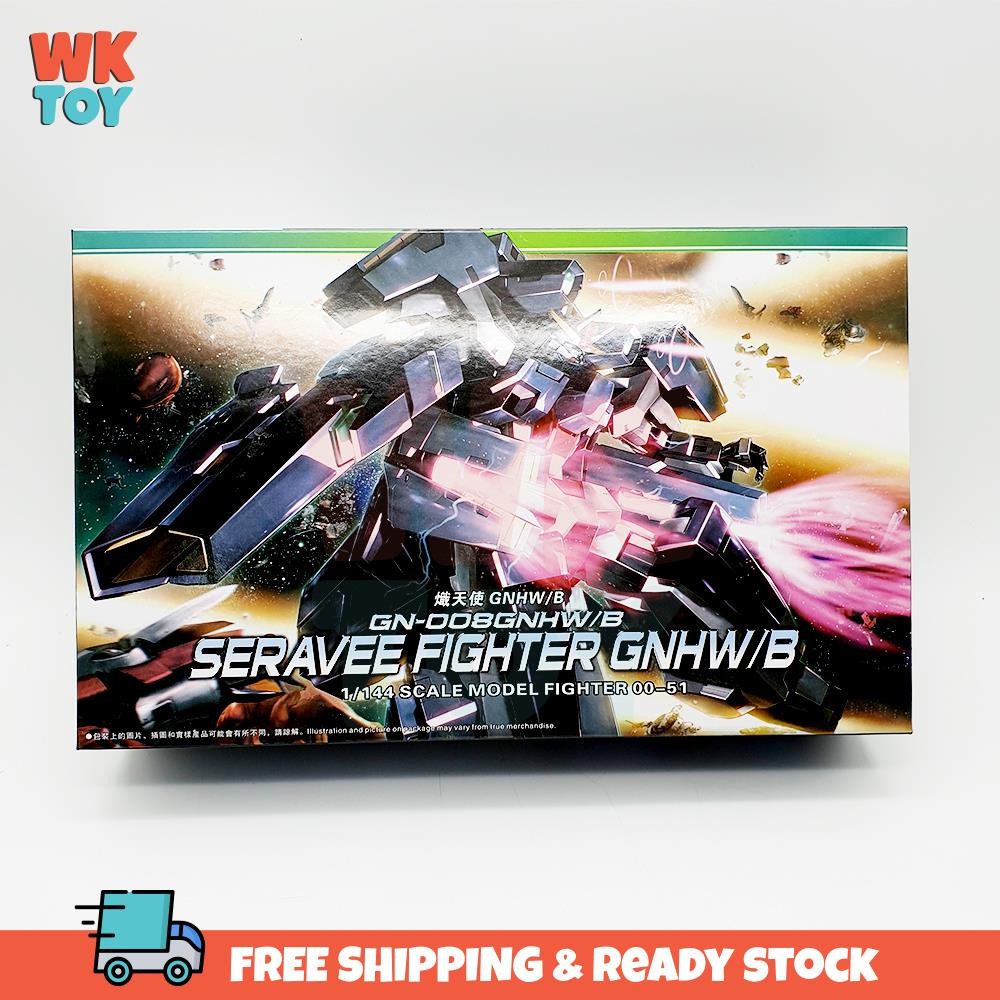 WKTOY Gaogao Daban Hg 1/144 Seravee Fighter Gnhw/B 全装织天使 Plastic Model With Stand Action Figures ...