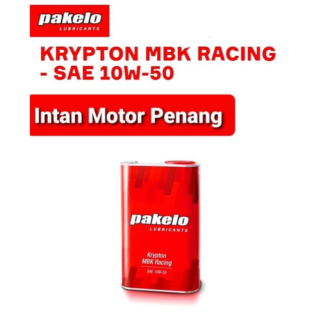 Pakelo Krypton MBK Racing Fully Synthetic Lubricant 10W50 Engine Oil ...