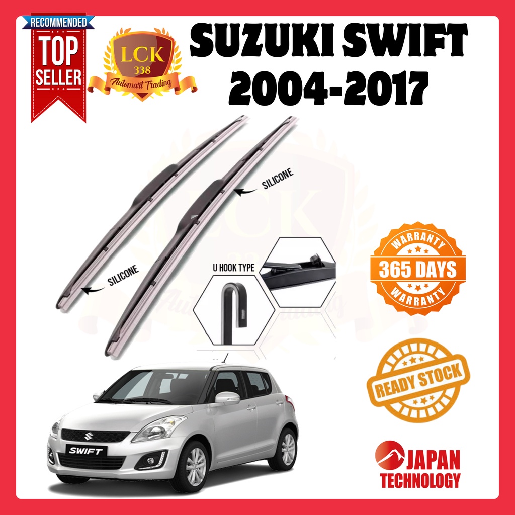 (Ready stock) SUZUKI SWIFT (2004-2017 ) WIPER SILICONE RUBBER 22”/18 ...