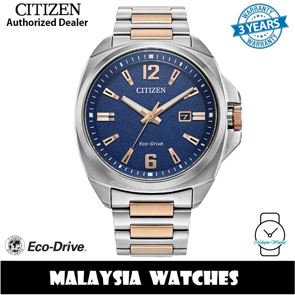 (100% Original) Citizen AW1726-55L Endicott Eco Drive Blue Dial Two ...