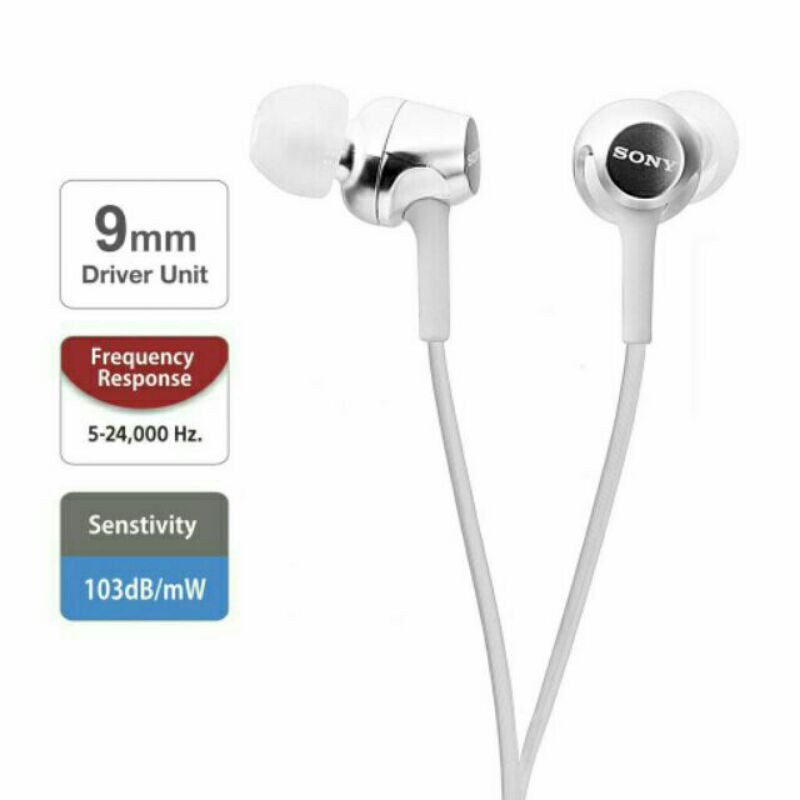 (100% Original) Sony MDR-EX155﻿ Stereo Earphone Headphone In-Ear ...