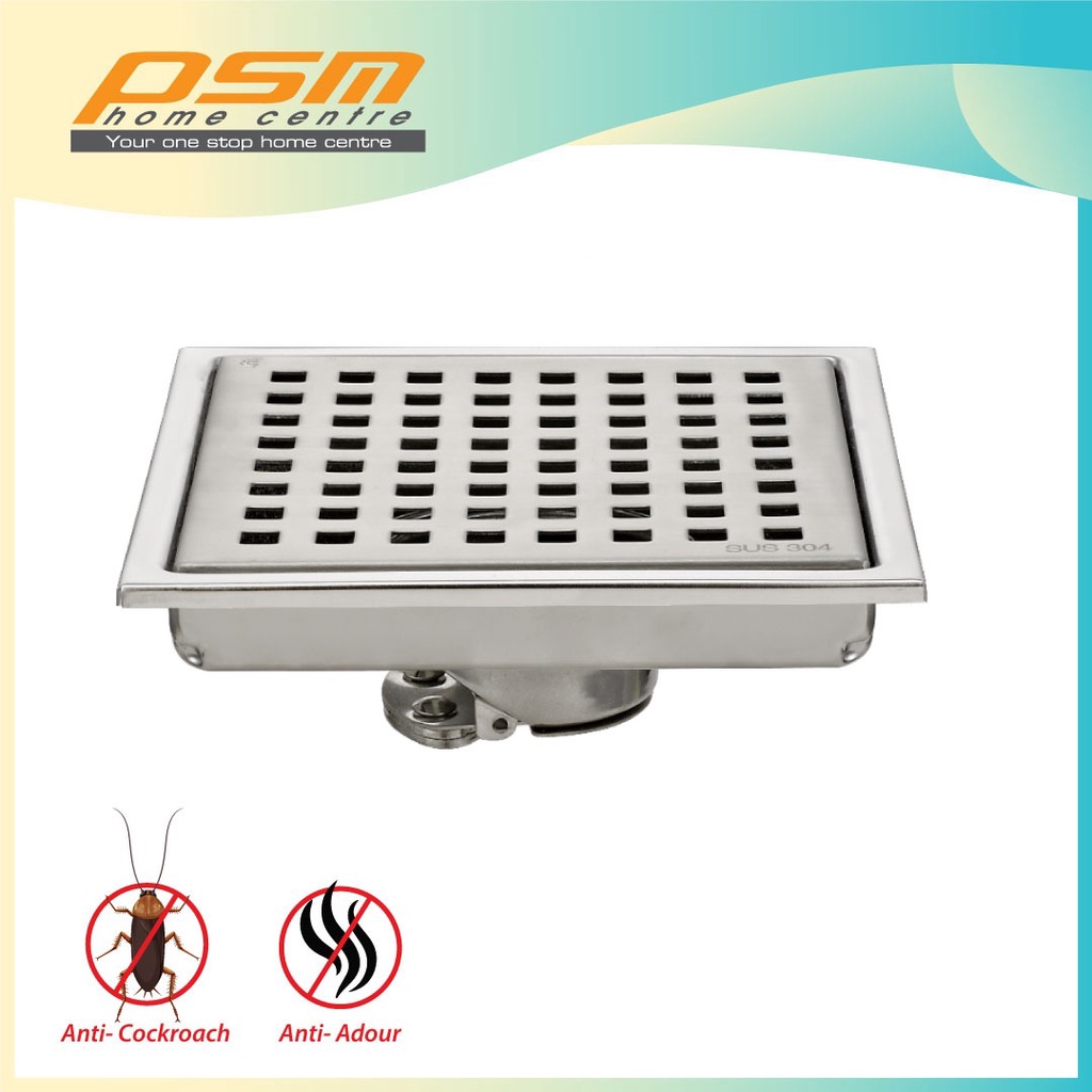 Stainless Steel 304 Material 150MM x 150MM Bathroom Anti-Cockroach Anti ...