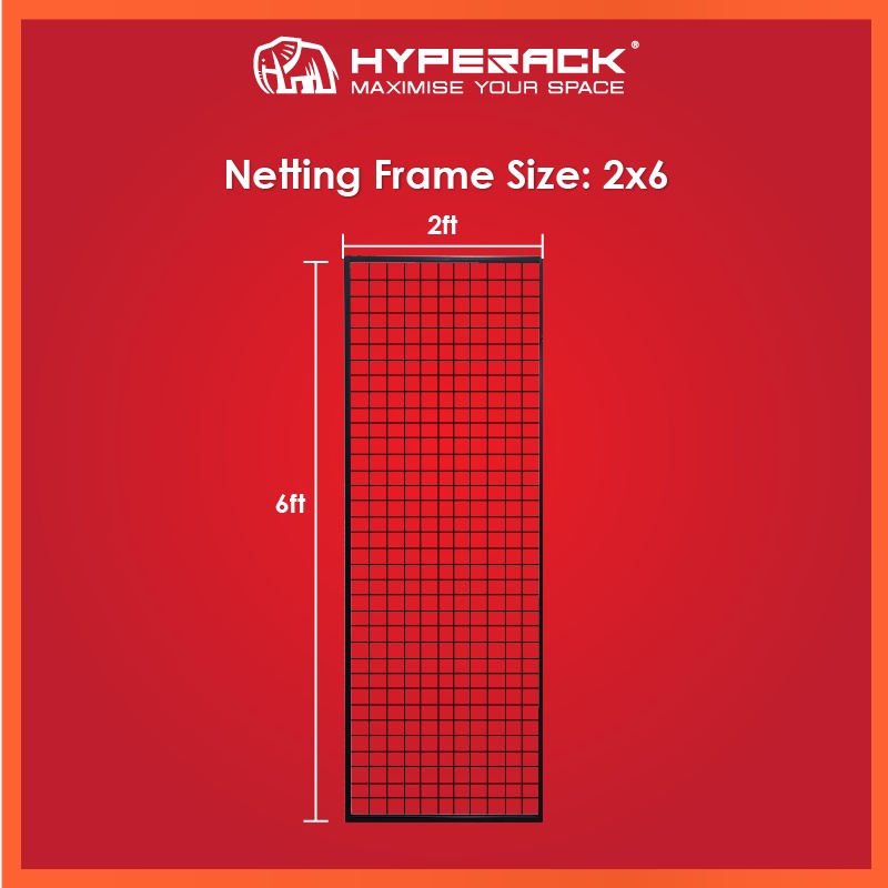 HYPERACK ™️ [High Quality] Netting Frame Display Rack Retail Rack White ...