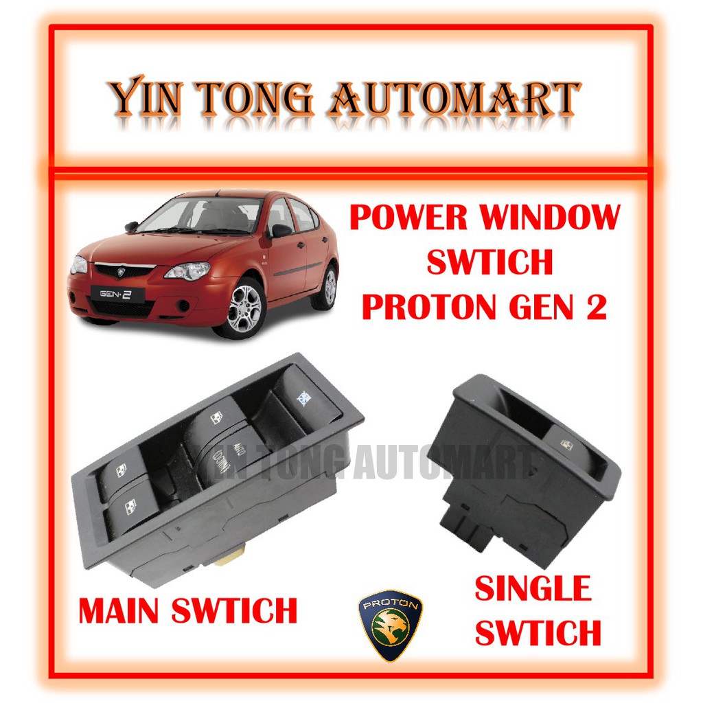 Proton Gen 2 Power Window Main Master Switch / Single Switch - 1Pc ...