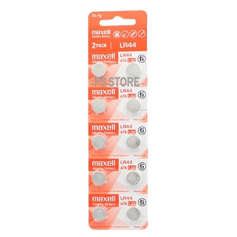 LR44 GENUINE Maxell Button Cell Alkaline Battery ( 10pcs ) | Shopee ...
