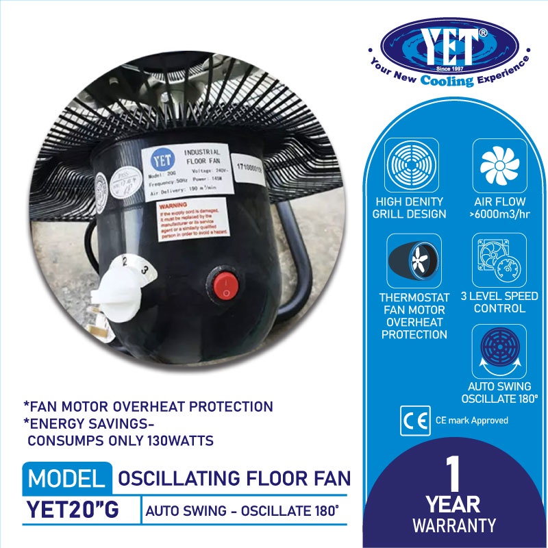 Yet FE12 FE18 FE20 20G Auto Swing Heavy Duty Powerful Industrial Floor ...