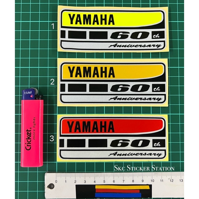 Yamaha Retro 60th Anniversary Designs Sticker Cutting Overlapping ...