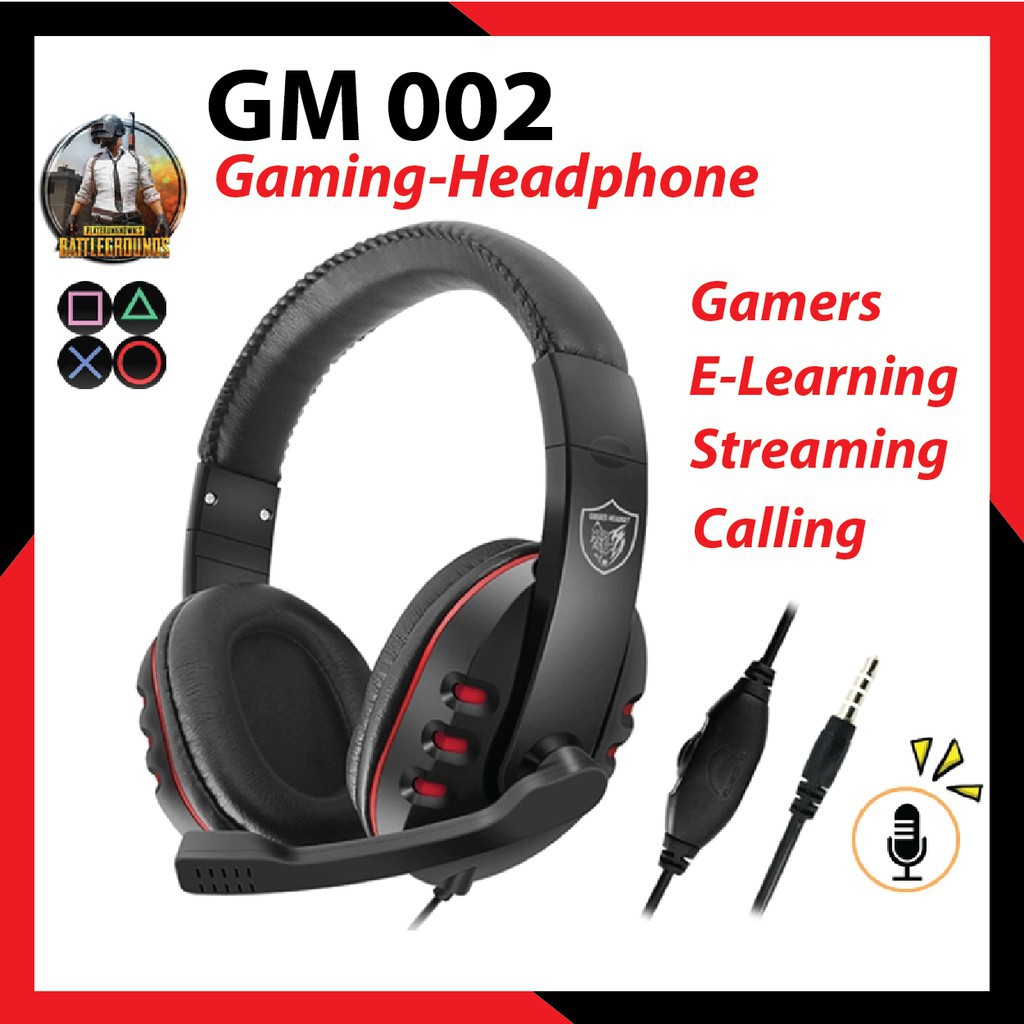 PUBG GM-002 Gaming 3.5mm wired Headphones DTS GAMING HEADPHONE : X V2.0 surround super bass Game ...