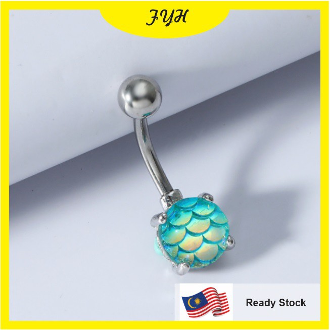 🎀 READY STOCK 🎀 Belly Button Ring Navel Piercing Ring 316L Surgical ...