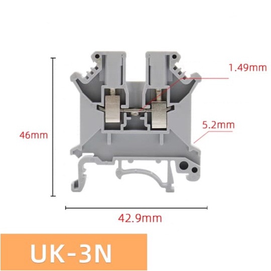 Power Distribution DIN Rail Universal Terminal Blocks Screw Panel Mount ...