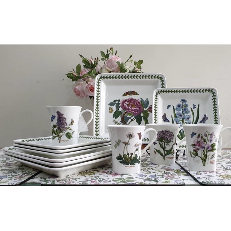Portmeirion Botanic Garden 12 Piece Square Dinnerware Set | Fasci Garden