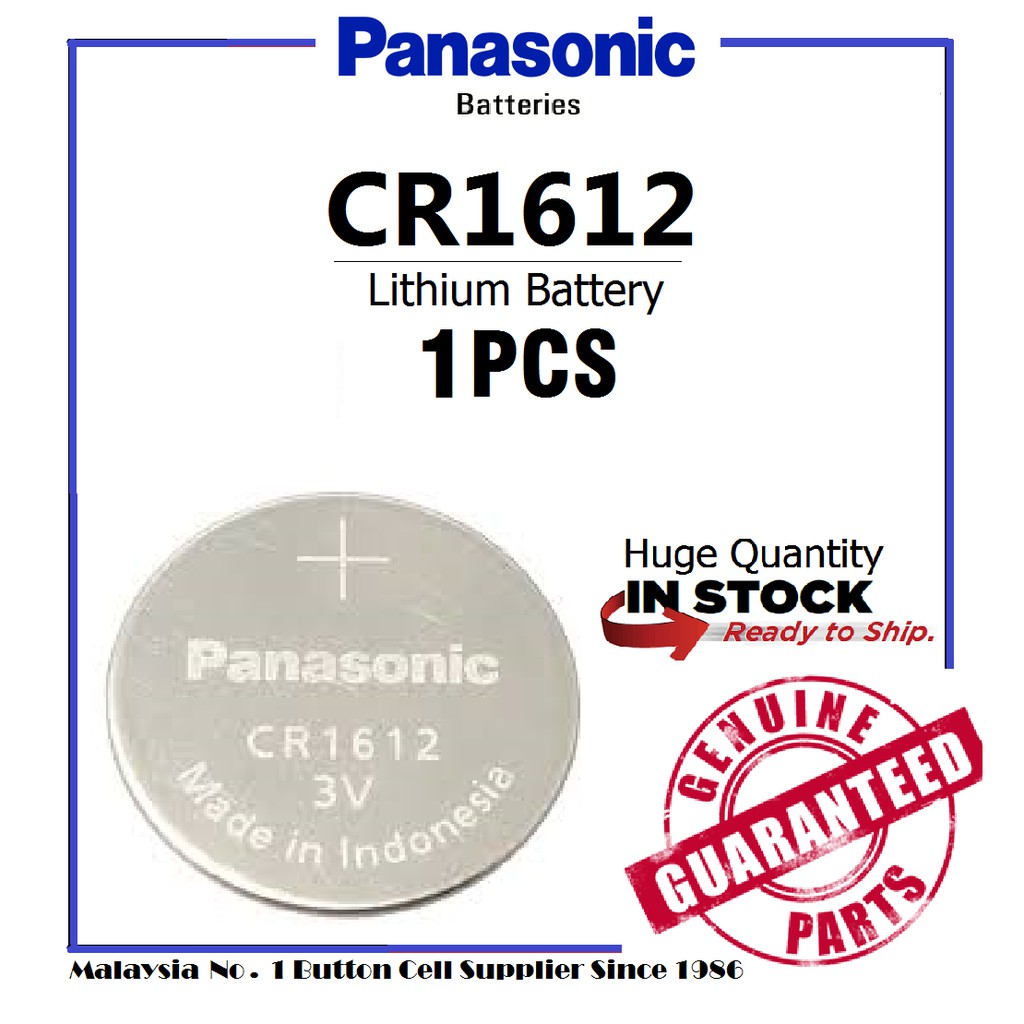 Panasonic CR1612 Genuine Button Cell 3V Lithium Battery cr 1612 ...