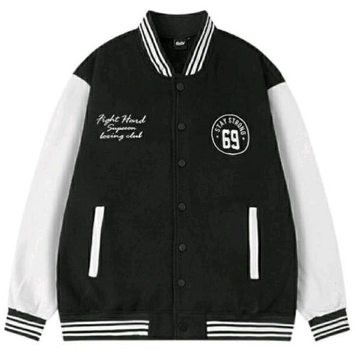 Stay Strong 69 Varsity Baseball Jacket Unisex Premium / Baseball Bomber ...