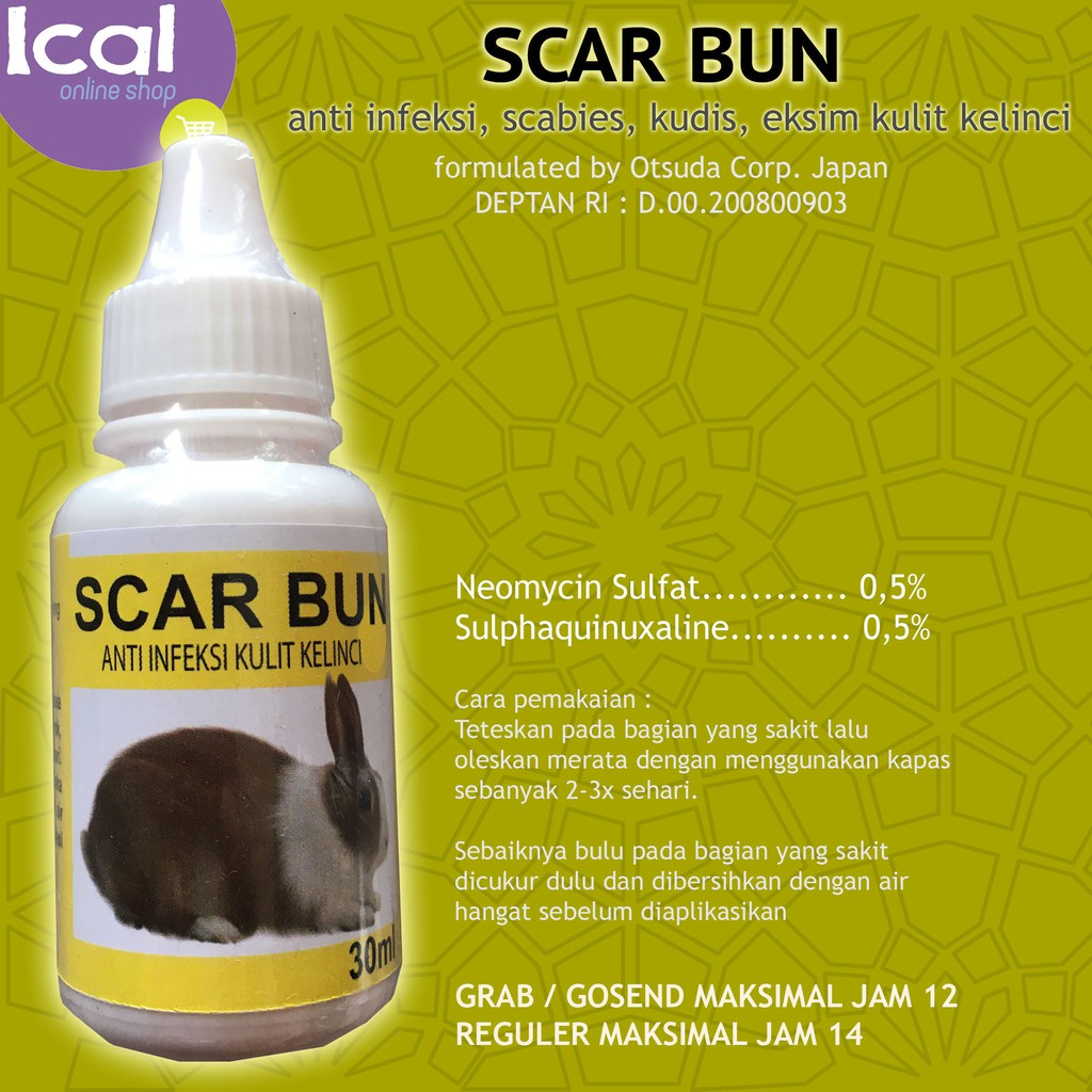 Scarbun Rabbit Drug Anti Infection Scabies Safe | Shopee Malaysia