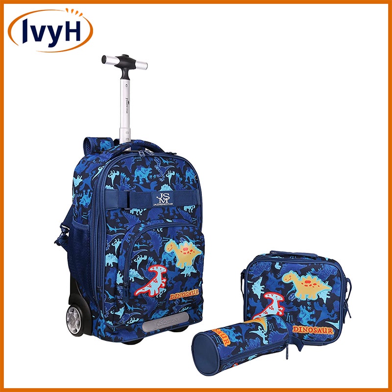 【READY STOCK】IvyH 3 Set Kids Trolley School Bag Primary School BagBeg ...