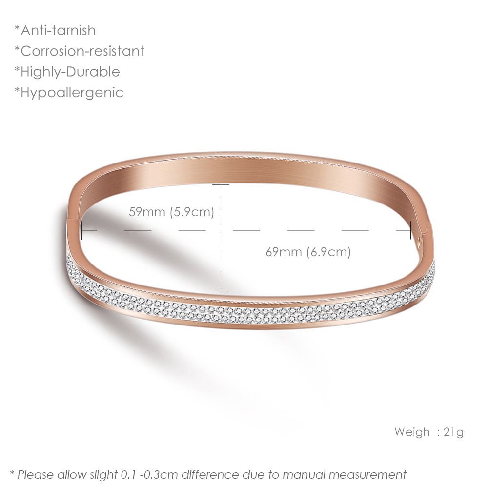 FOREVER Embrace Bangle made with Anti-Tarnish TITANIUM (2 Colours ...