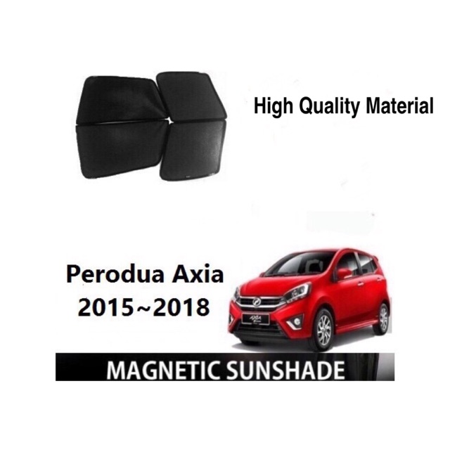 Perodua AXIA Magnetic Sun Shade | SUN PROTECTION | ANTI UV | EASY ...