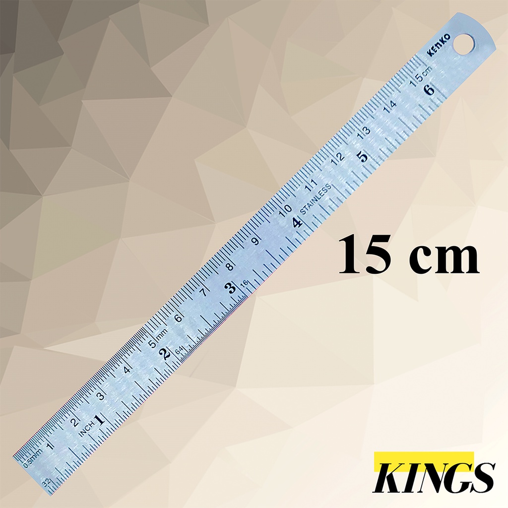 Kenko Stainless Steel Ruler / Iron Ruler 15 cm | Shopee Malaysia
