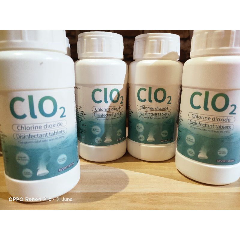 ClO2 Chlorine Dioxide Disinfectant Tablets Kill 99.99% 200 tablets ...