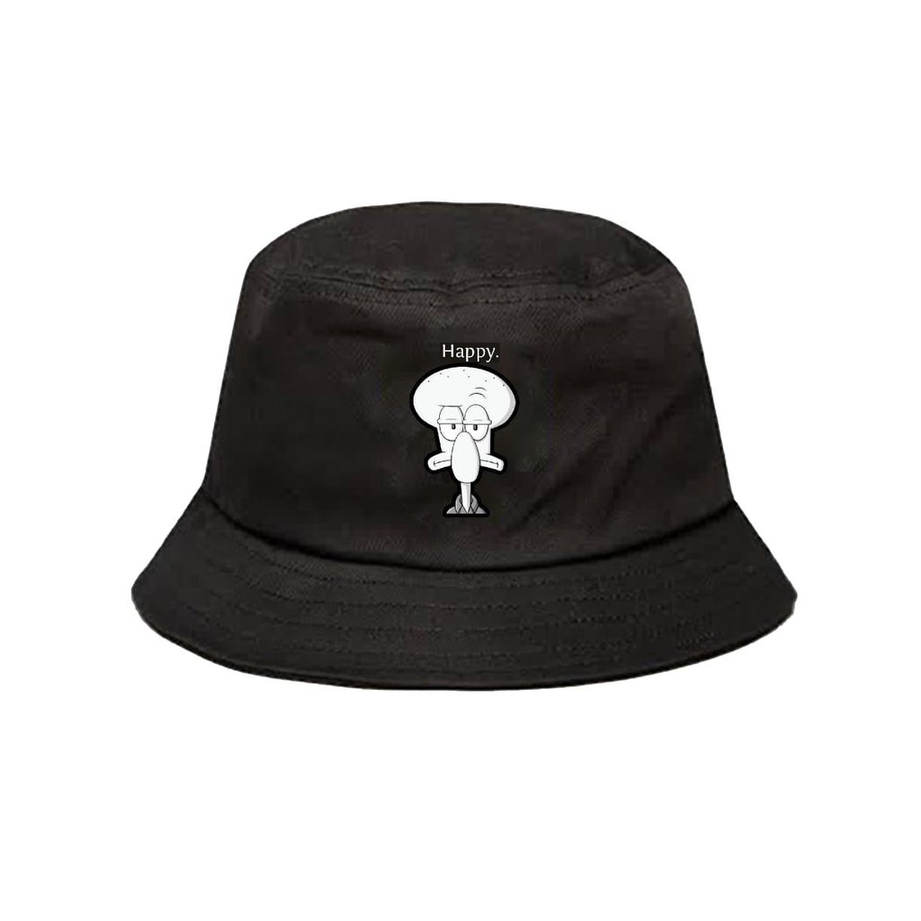 Squidword happy Screen Printing bucket Hat | Shopee Malaysia