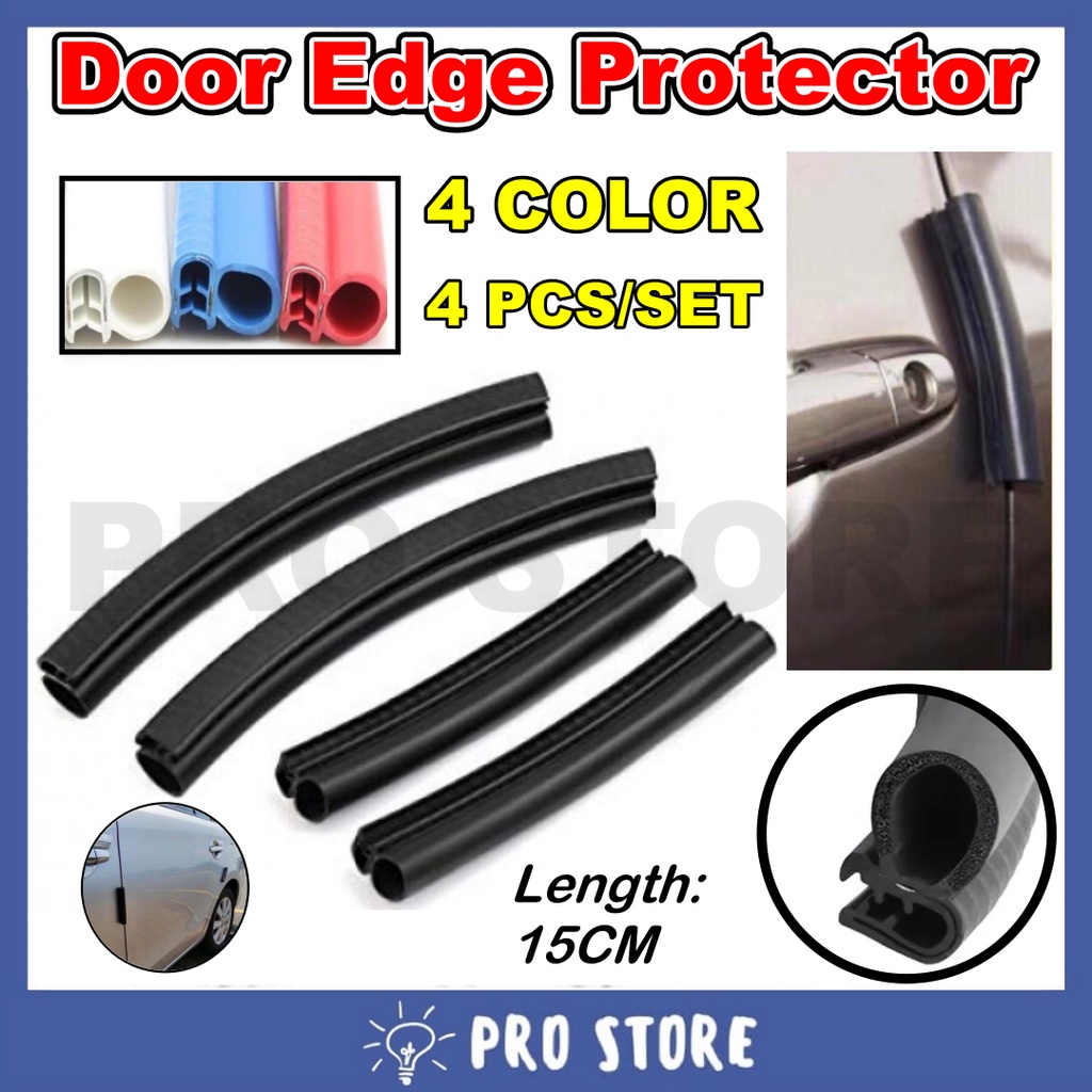 PROSTORE Car Rubber Door Protector 15cm Guard Trim Seal Lip Deflector ...