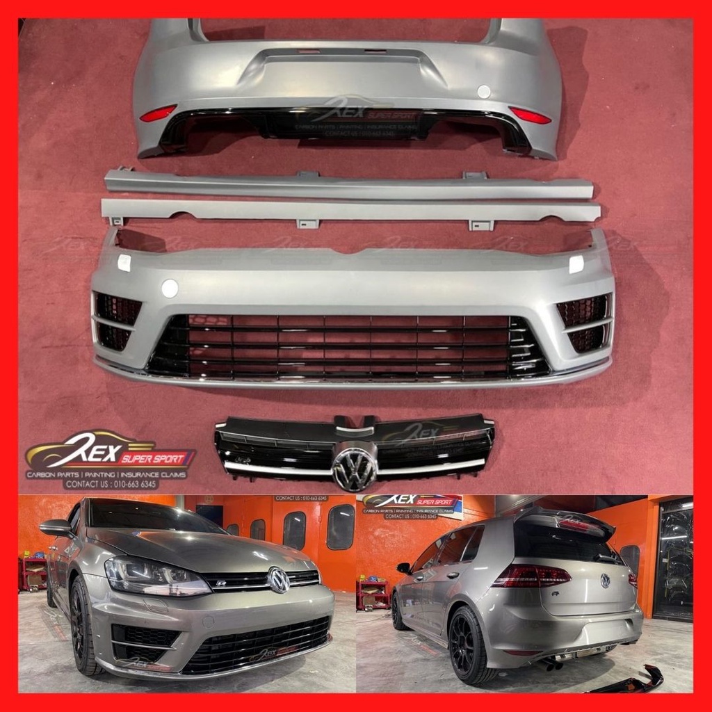 VW Volkswagen Golf Mk7 GTI TSI R Bodykit Set Bumper Front Rear Side ...