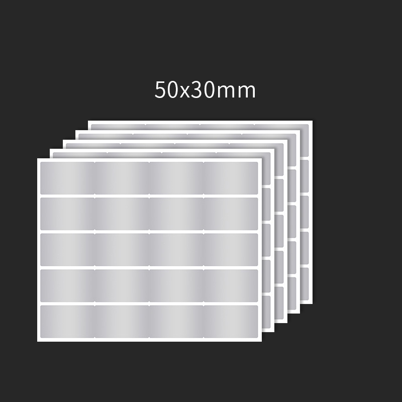 108 Sheets Silver Paper Label Stickers Waterproof Strong-Sticky Index ...