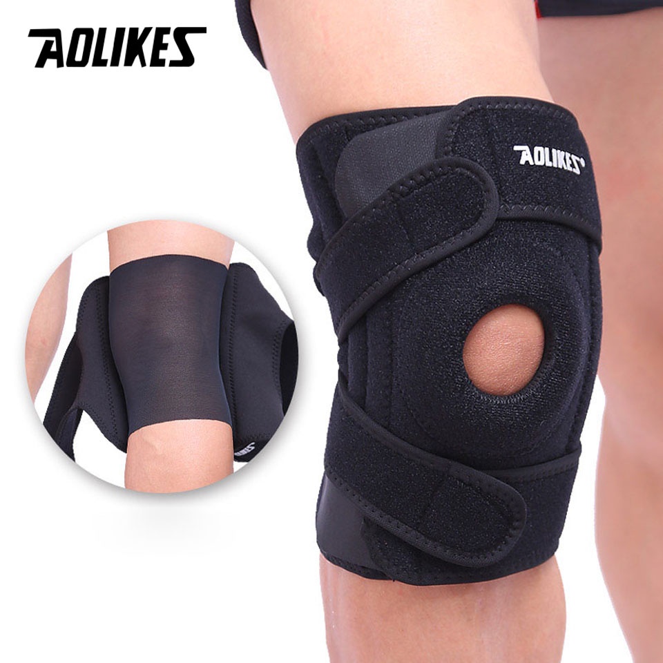 Aolikes Spring Adjustable Elastic Knee Support Brace (1 Pc) | Shopee ...