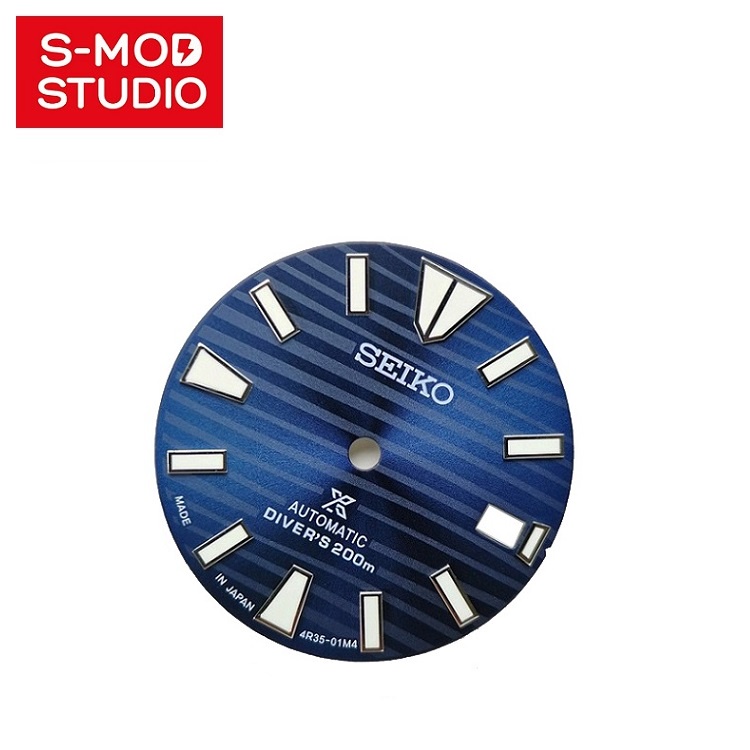 S-MOD Seiko Dial Samurai Blue Wave Save The Ocean Seiko Mod | Shopee ...