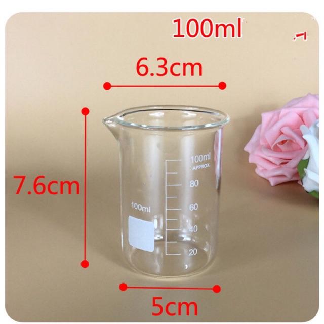 Glass Beaker Bikar Kaca Borosillicate Laboratory Measuring Glass (25ml ...