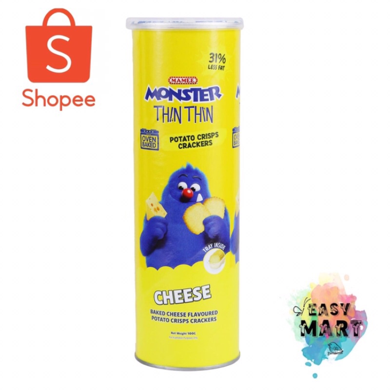 MAMEE MONSTER DOUBLE DECKER MONSTER THIN CHEESE (100g) | Shopee Malaysia