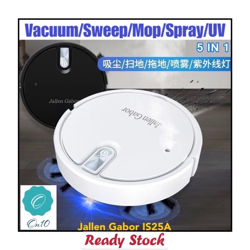 Jallen Gabor IS25 (3in1) / IS25A (5in1) Intelligent Vacuum Cleaner Smart Sweep Mop Vacuum ...