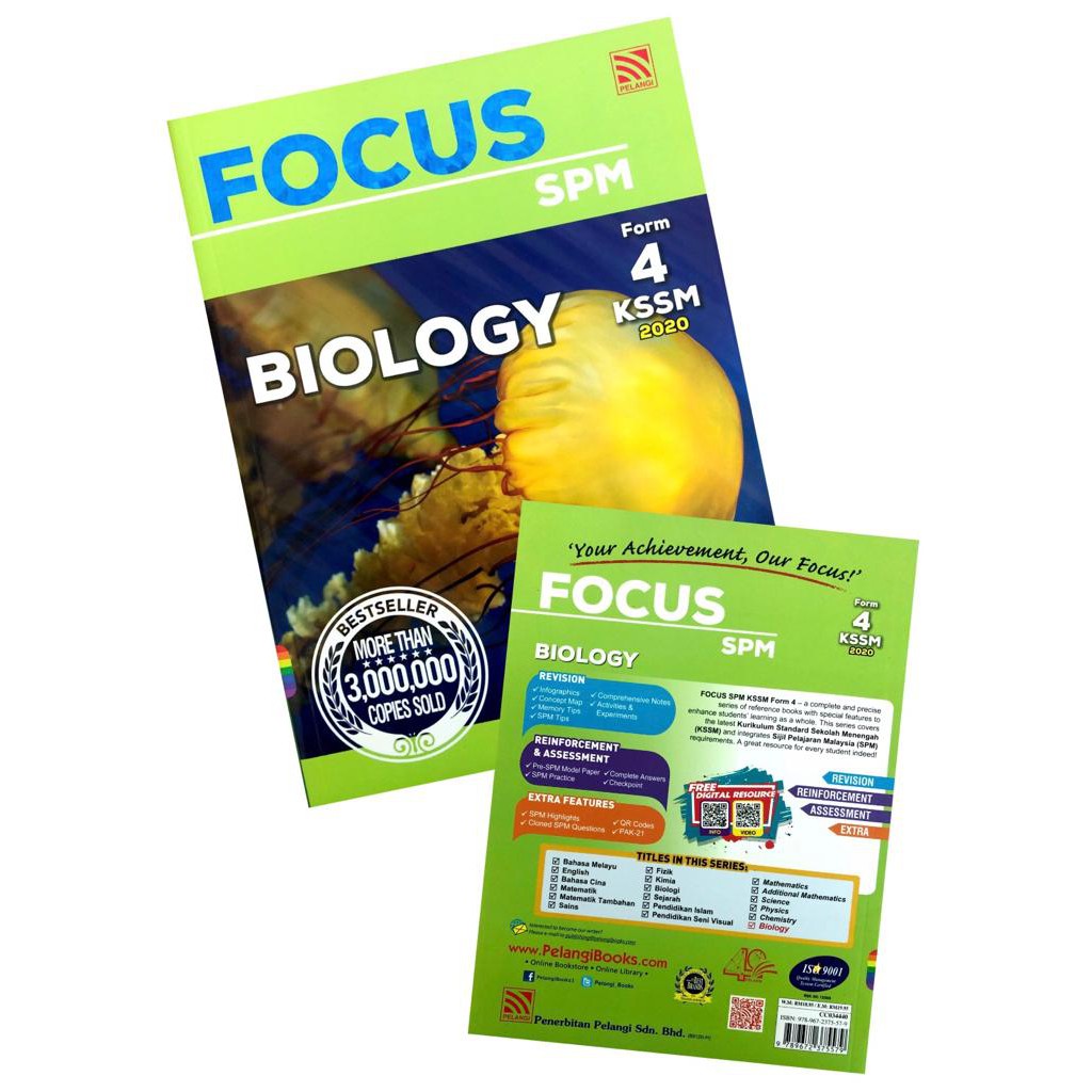 BUKU RUJUKAN: FOCUS SPM TINGKATAN 4 KSSM 2020 - BIOLOGY ( ENGLISH ...
