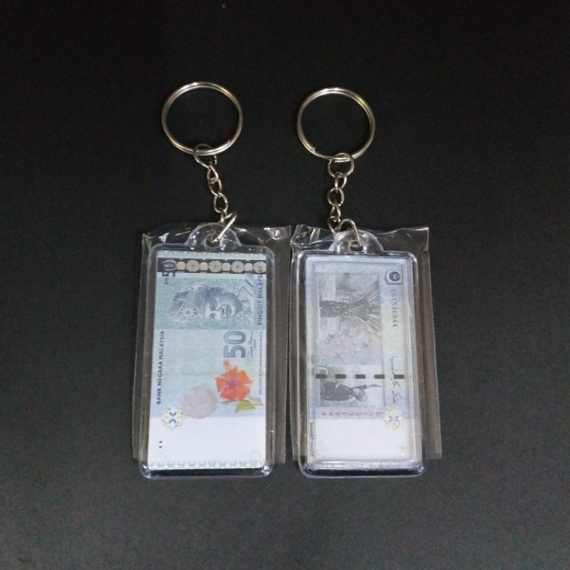 Money Keychain Duit Malaysia RM1 RM2 RM5 RM10 RM20 RM50 RM100 RM500 ...