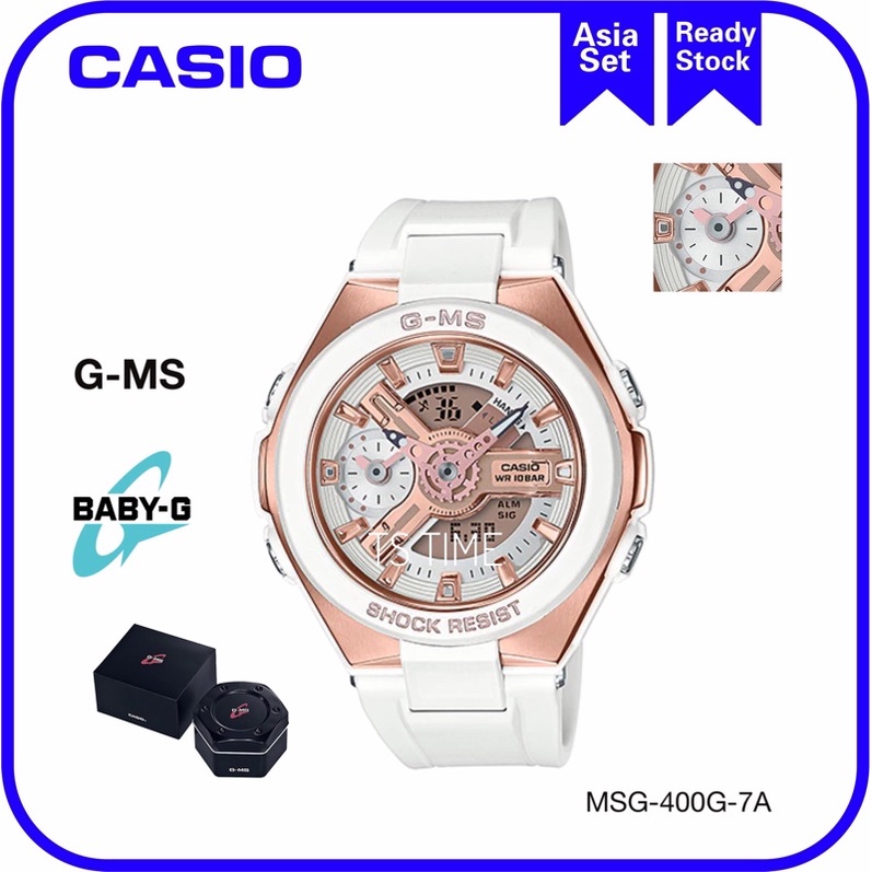 CASIO G-MS series MSG-400G-7ADR / MSG-400G-7A / MSG-400G / MSG-400 | Shopee Malaysia