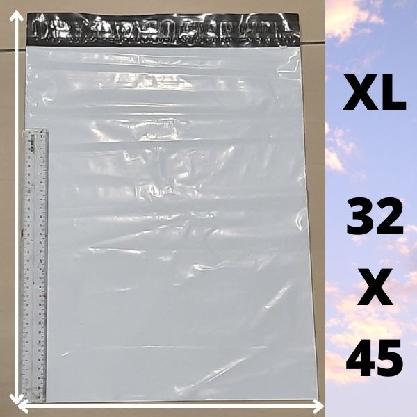 White Courier Bag Parcel Bag (NO POCKET) Packaging Plastic Bag Parcel ...