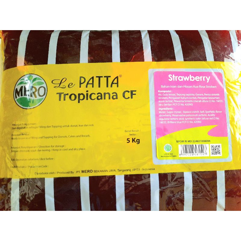 Strawberry Jam Lepatta Tropicana CF 5kg | Shopee Malaysia