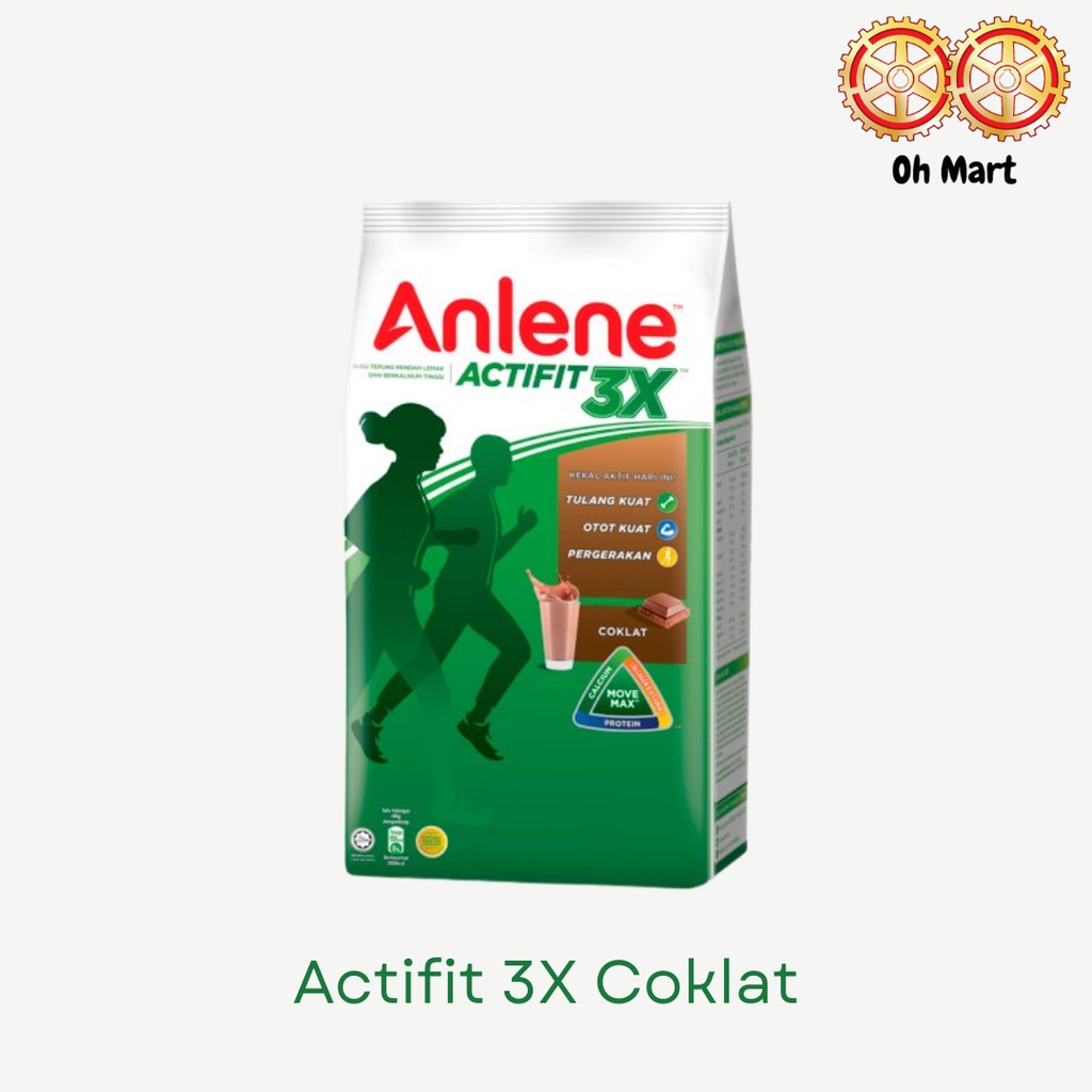 Anlene Actifit 3x High Calcium Adult Milk Powder Assorted Flavors 600g ...