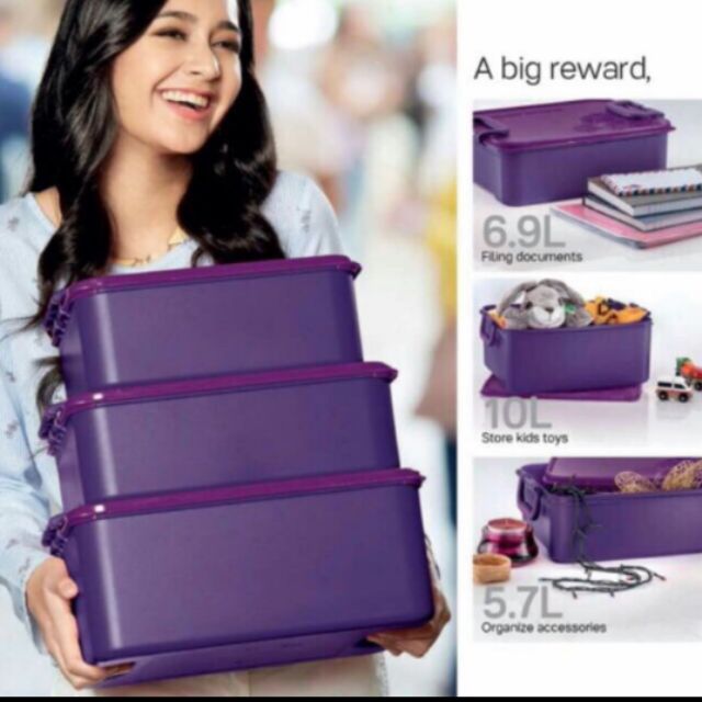 Tupperware Kimchi Big Party Packet Purple Set | Shopee Malaysia